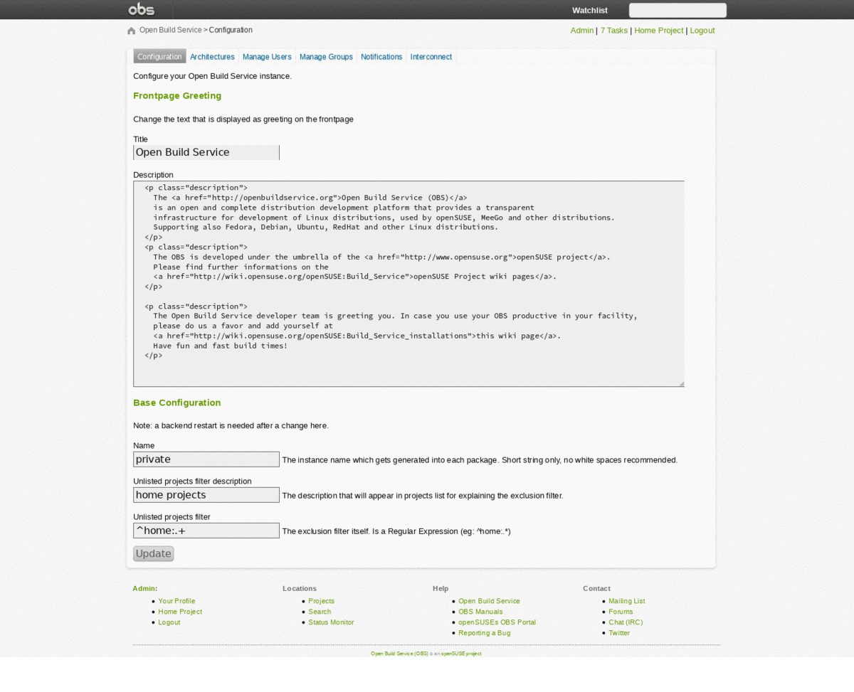 The Configuration Pages Are Now Part Of The Revamped User Interface 